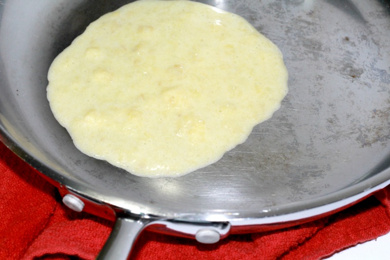 Guilt Free Flourless Banana Pancakes with Blueberry Syrup