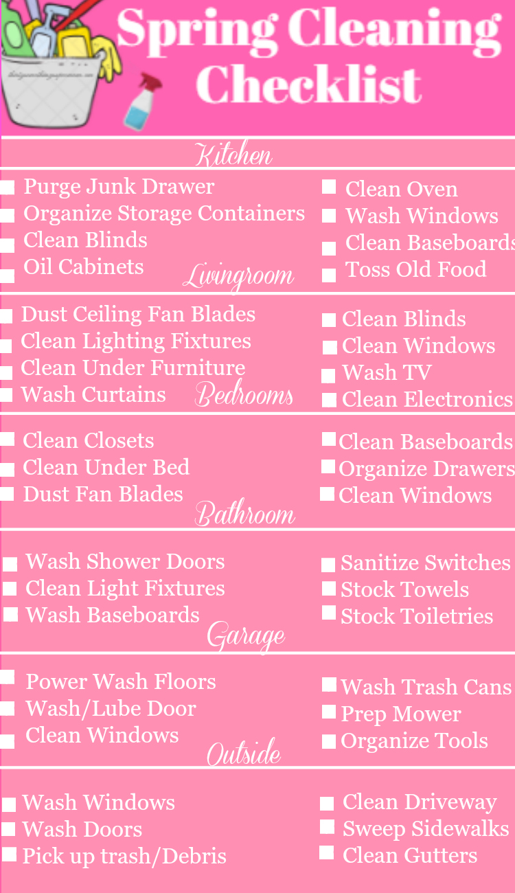 Printable Spring Cleaning Checklist for a Super Clean Home