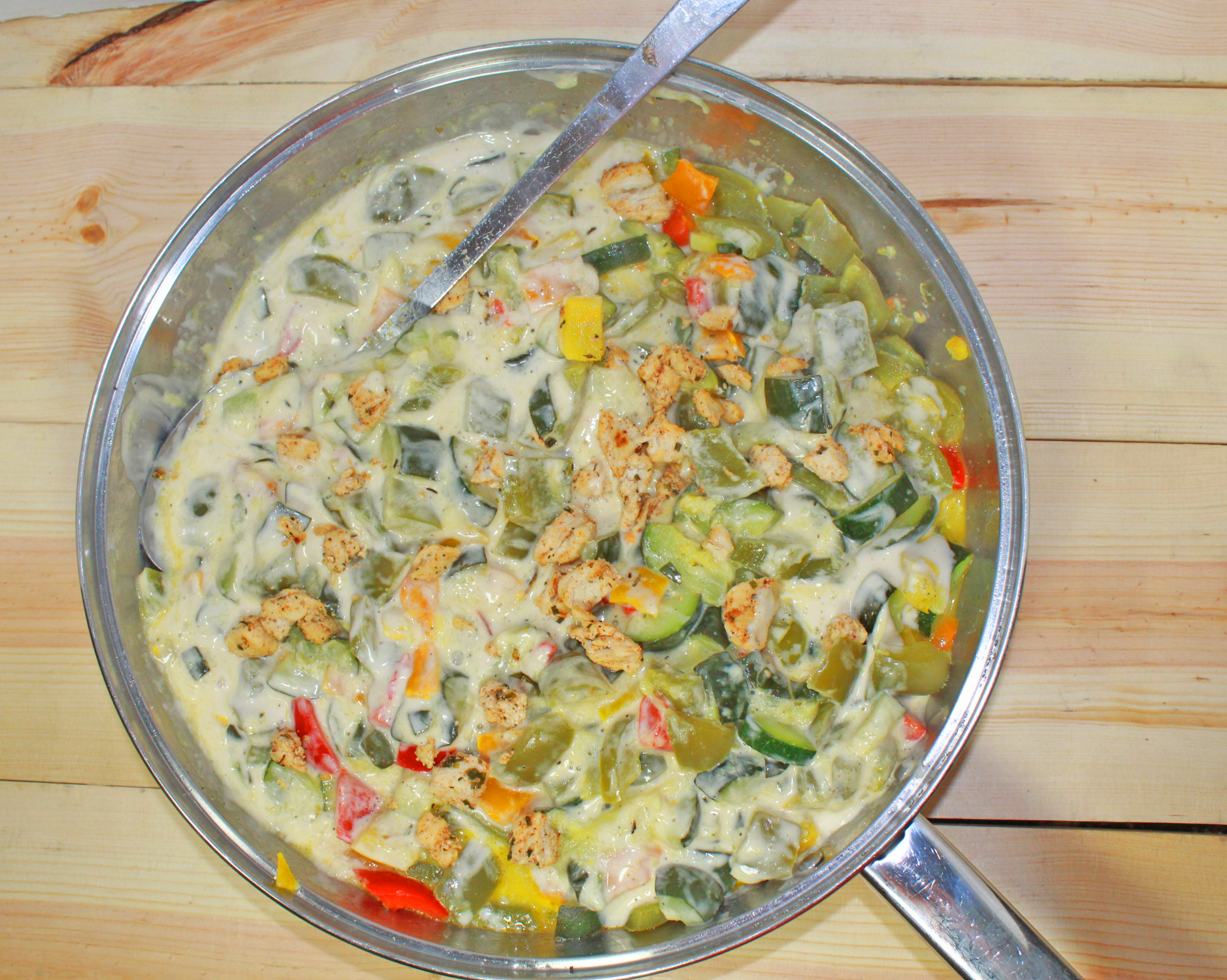 Chicken Zucchini Alfredo SCD, Low Carb, Gluten-free Recipe