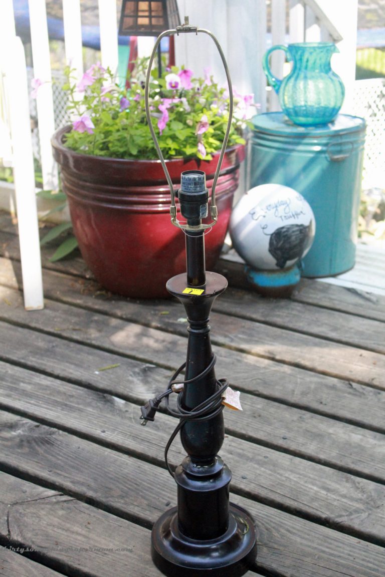 Upcycled Solar Lamp Post - DIY Garden Light