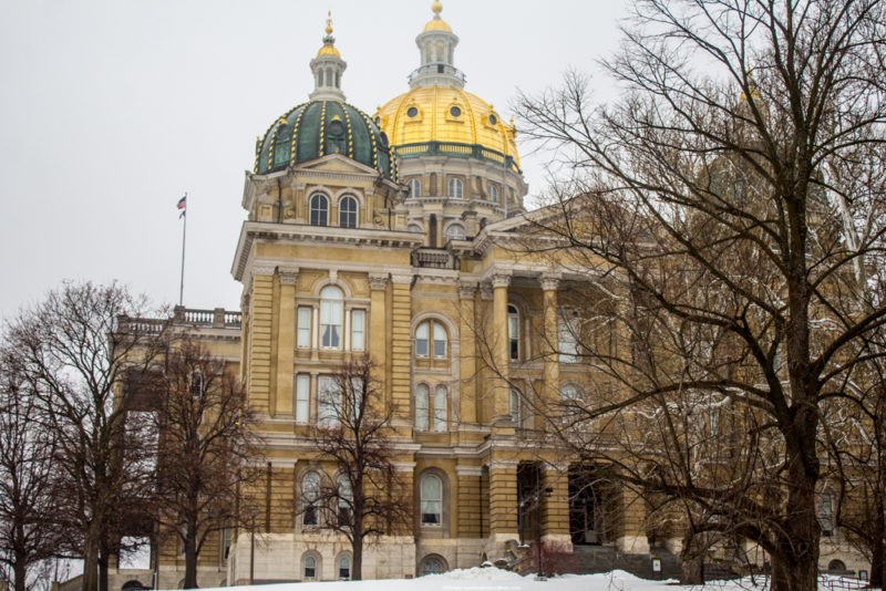 Iowa State Capitol Building in Des Moines, Iowa