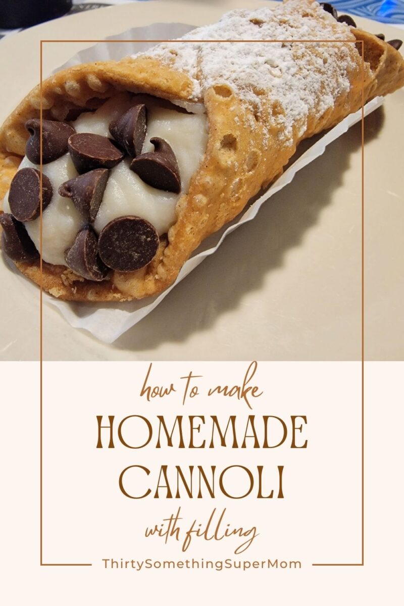 Homemade Cannoli Shells & Filling Recipe