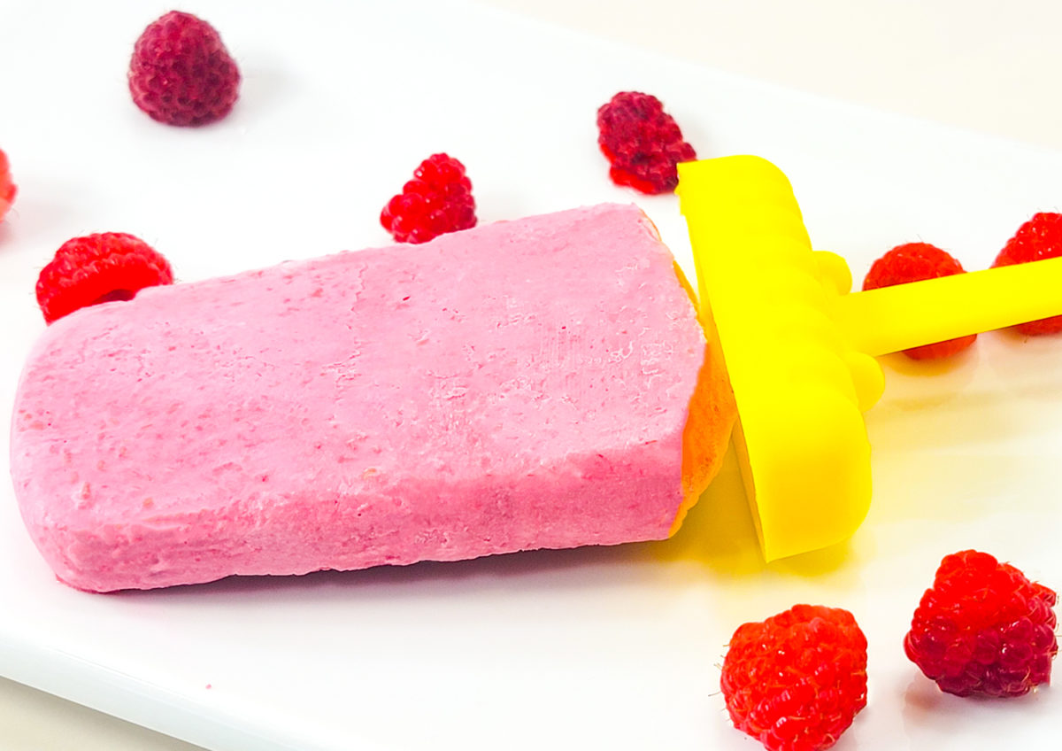 Keto Raspberry Creamsicle Recipe (Low-Carb Popsicles)