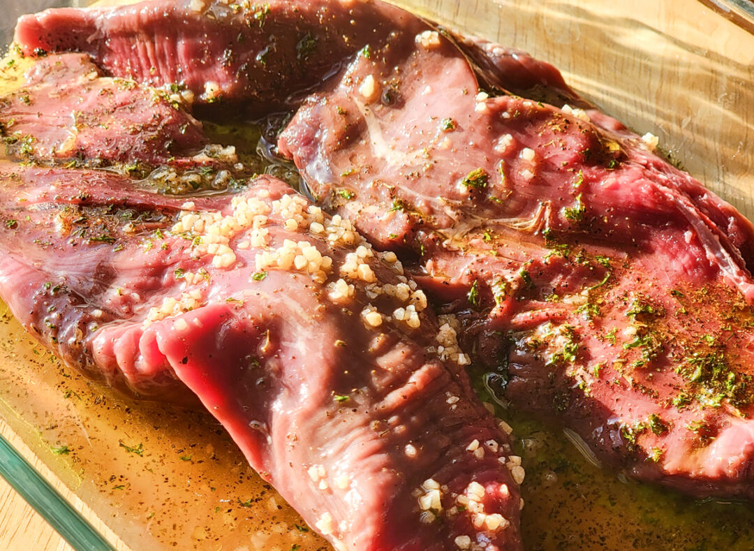 Best Marinade for Venison Recipe - Marinated Deer Steak