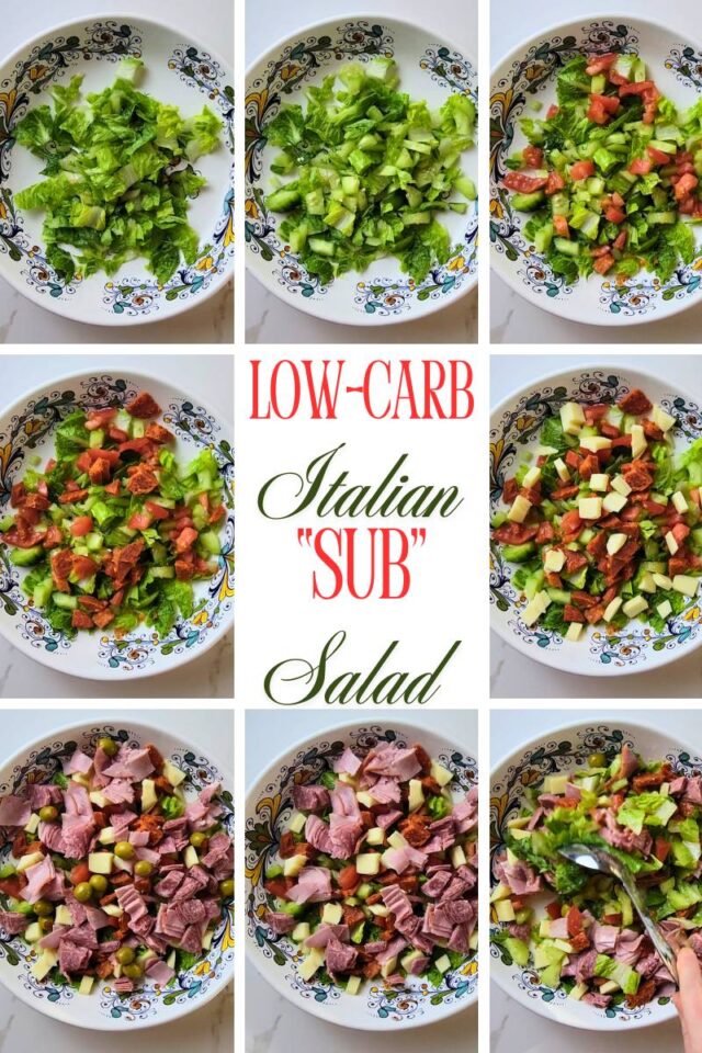Italian Sub Salad - Low-carb/Keto Grinder Salad